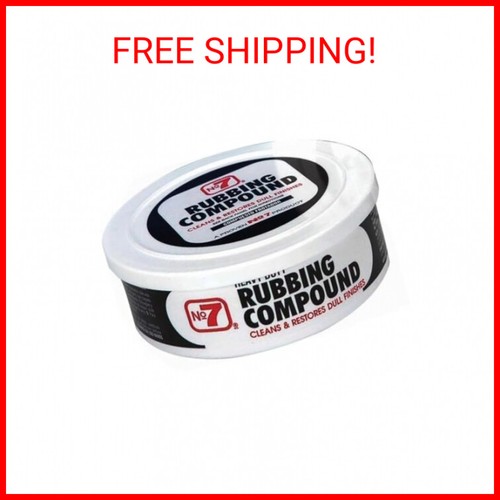 No.7 Heavy Duty Rubbing Compound - 10 Fl Oz - Cleans and Restores ...