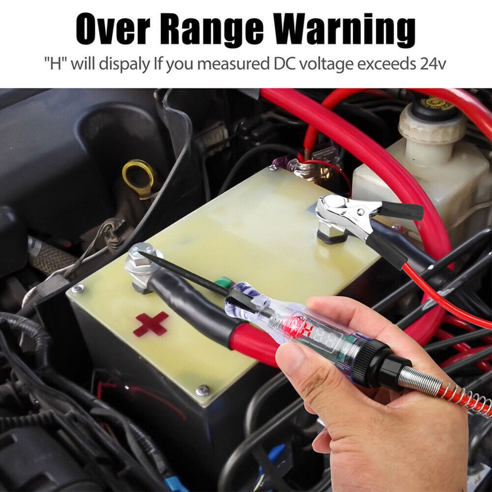 Car Digital Electric Voltage Circuit Tester Probe Automotive Light Test ...