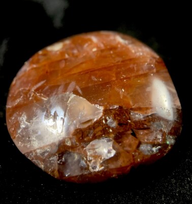 Hand Polished Sparkly RED FIRE QUARTZ Hematoid Crystal Palm Stone ...