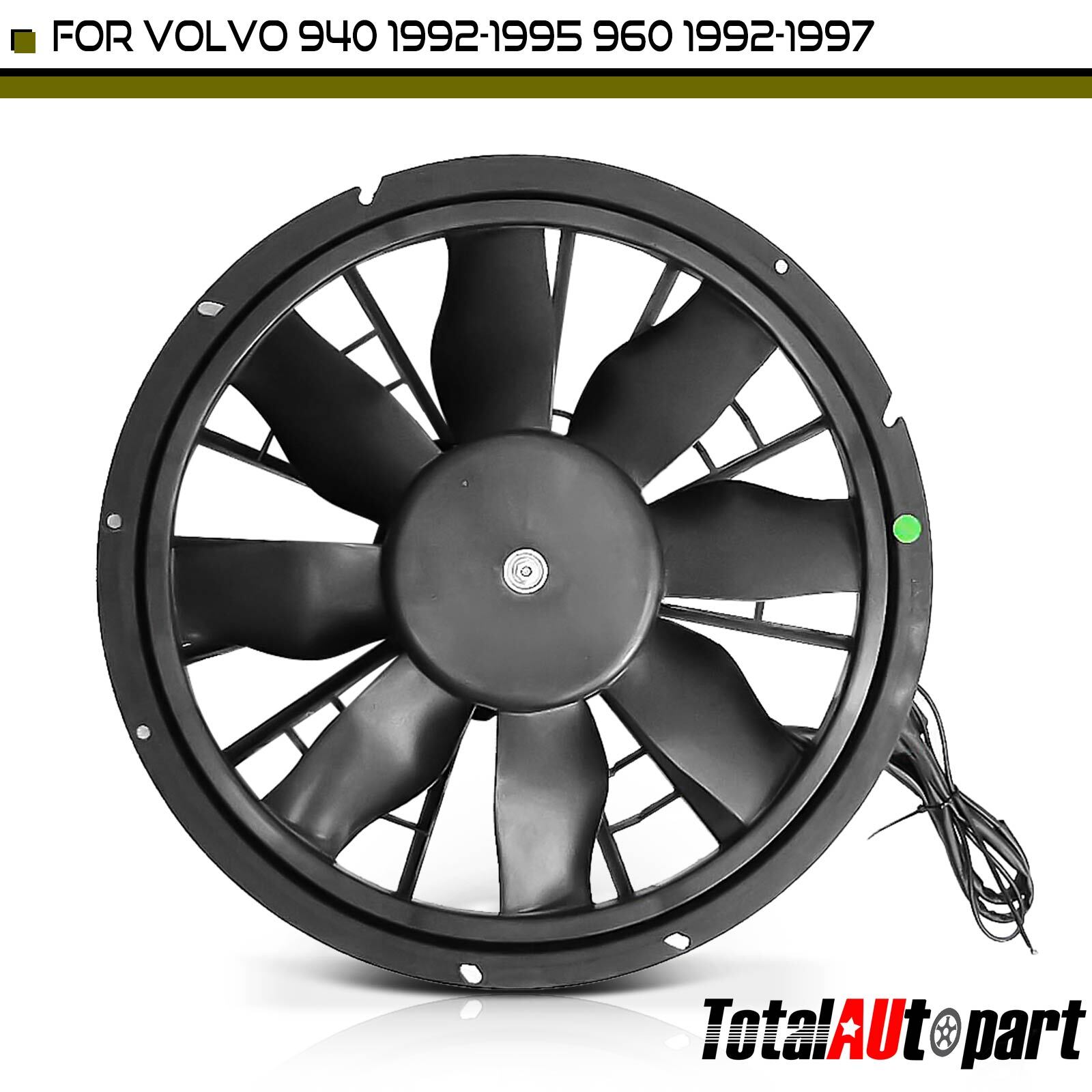 Engine Radiator Cooling Fan Assembly for Volvo 940 1992-1995 960 92-97 ...