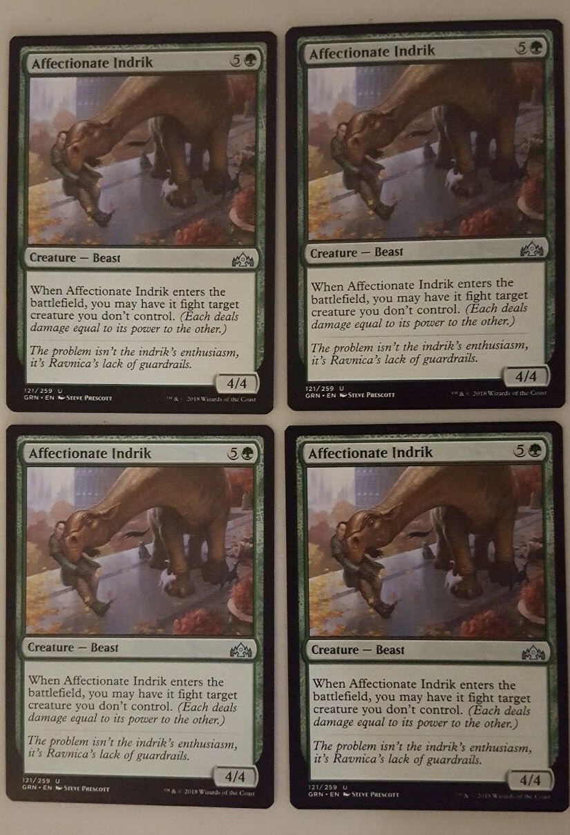 [4x] Affectionate Indrik Guilds of Ravnica MTG Magic The Gathering NM ...