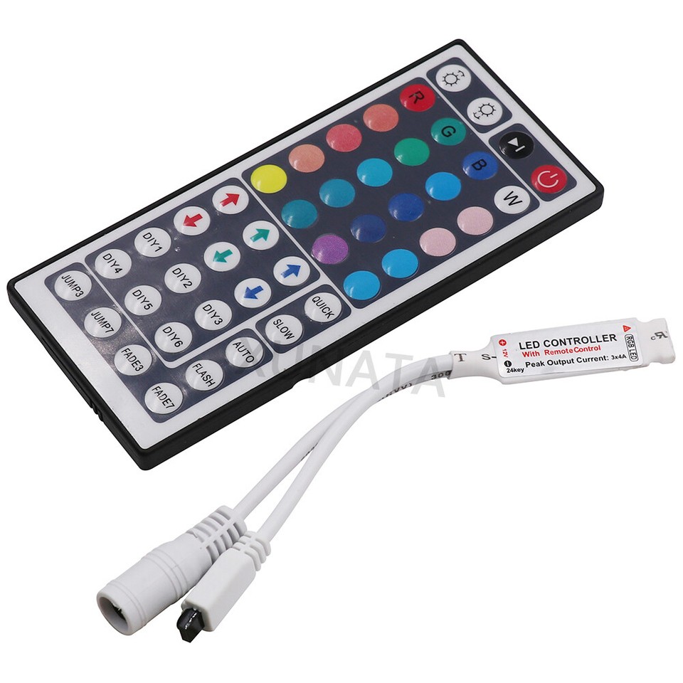 44 key IR Remote Controller +12V 3A EU Power Supply for 3528 5050 RGB ...