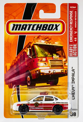 2009 Matchbox #58 Chevy® Impala™ WHITE | TRI-SPOKE WHEEL | FSC | eBay