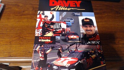 DAVEY ALLISON 8.5 X 11 AUTOGRAPHED PHOTOGRAPH. AUTOGRAPH IS GUARANTEED ...