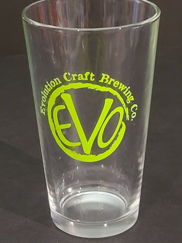 EVO Evolution Craft Brewing Co Pint Beer Glass SALISBURY MARYLAND | eBay
