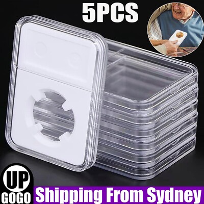 5pcs 21mm Coin Slab Holder Protector Grade NGC PCGS Display Storage Box ...