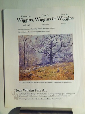 GUY C WIGGINS ART PIECE VTG ORIG 1998 ADVERTISEMENT | eBay
