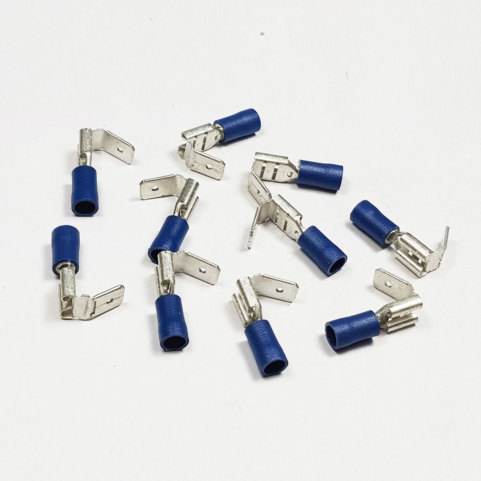 PIGGY BACK INSULATED CRIMP ELECTRICAL TERMINALS SPADE PIGGYBACK RED ...