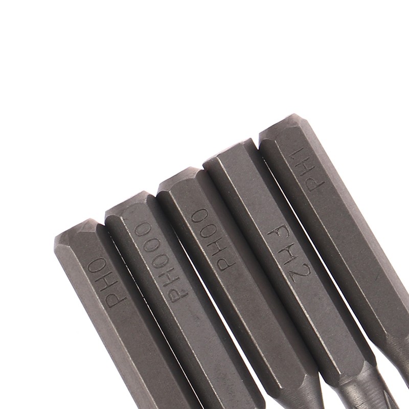 5Pcs Cross Screwdriver Bits PH000 PH00 PH0 PH1 PH2 4mm Hex Shank ...