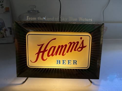 Vintage Hamm's Lighted Beer Sign Price Brothers | eBay