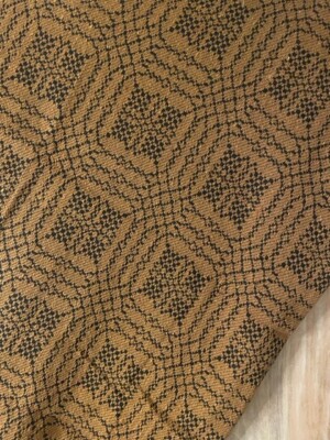 Primitive BLACK MUSTARD NANTUCKET TABLE SQUARE Coverlet Tablecloth ...