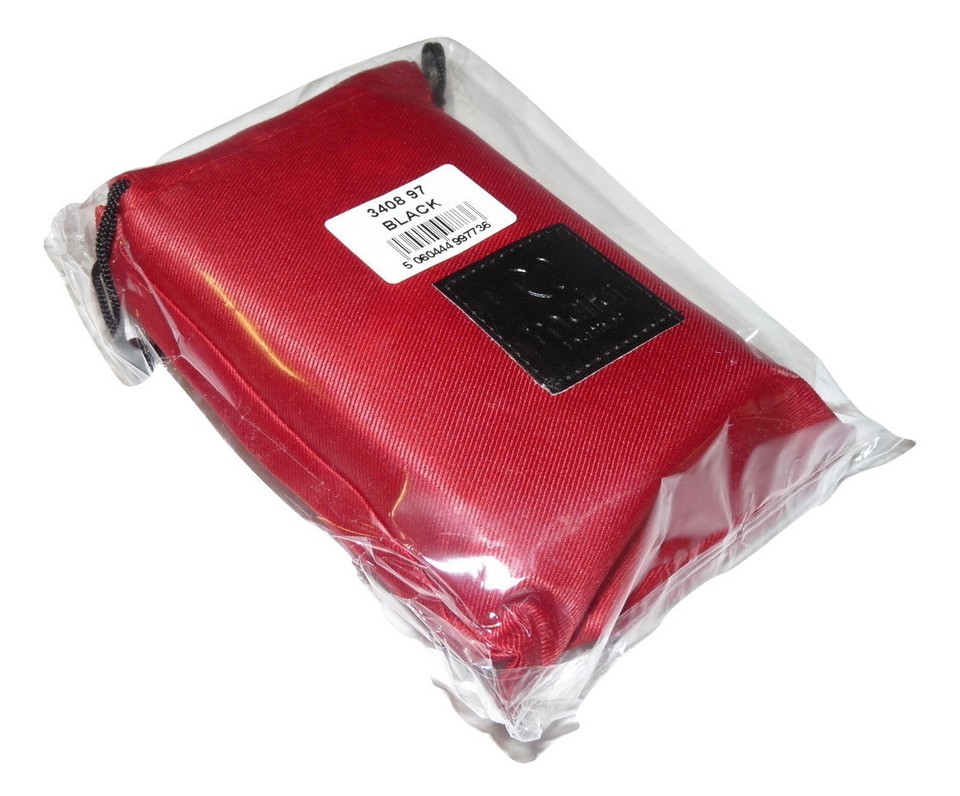 CUTE ROBIN MALA leather black RFID protected trifold PURSE 3408 luxury ...