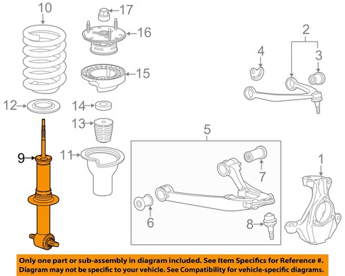 GM OEM 17-23 Escalade ESV Front Suspension Suspension Components-Strut ...