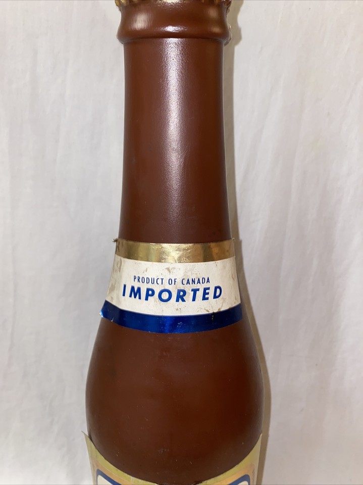 Vintage Labatt Beer Large Plastic Bottle 18” Advertisement Coin Bank ...