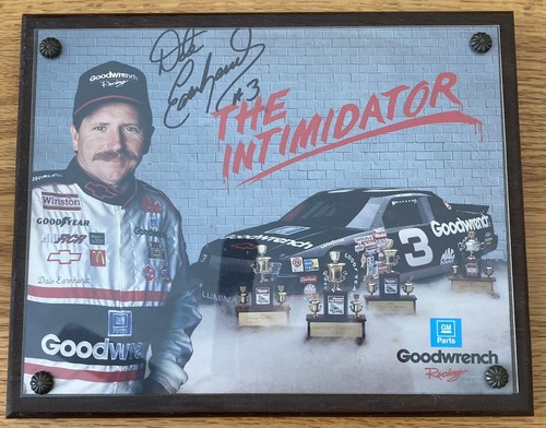 Signed Dale Earnhardt Sr. The Intimidator Goodwrech Racing 8x10 Photo ...
