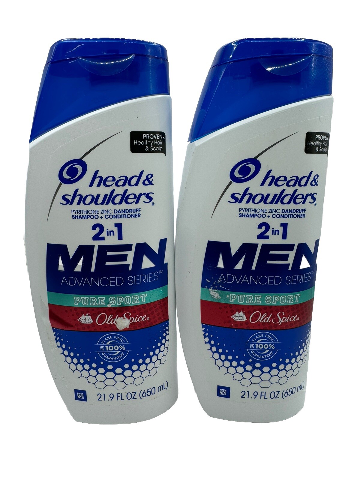 2 Head & Shoulders Old Spice Pure Sport 2 In 1 Shampoo & Conditioner 12 ...