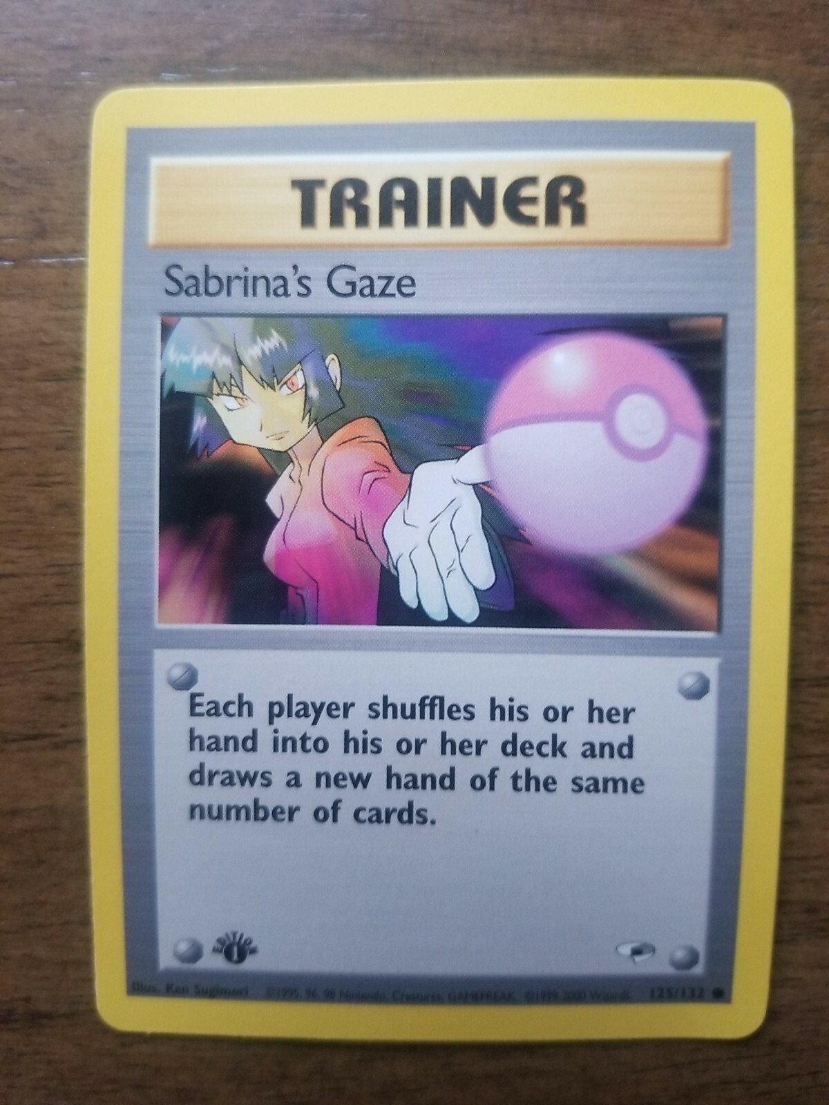 1st Edition SABRINA'S GAZE TRAINER CARD #125/132 2000 GYM HEROES SET | eBay