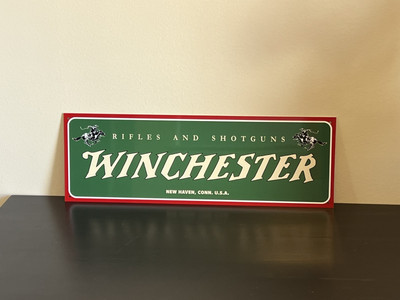 18 Inch Winchester Rifles Shotguns Ammunition Vintage Style Metal Sign ...