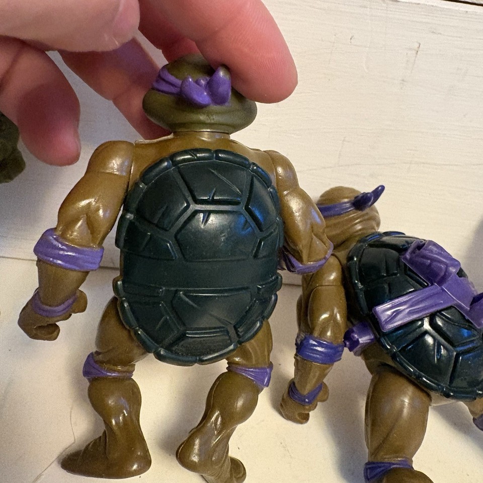 Lot of 4 Vintage Teenage Mutant Ninja Turtles Figures 1988-1991 No ...