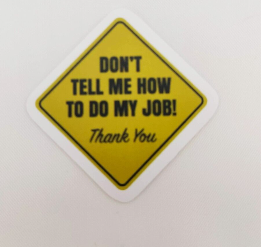 Office Work Funny Joke Warning Sign Waterproof Vinyl Sticker Decal 1.5 ...