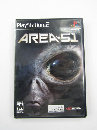 Area 51 PS2 Playstation 2 Video Game Aliens Shooting Midway Game Disc ...