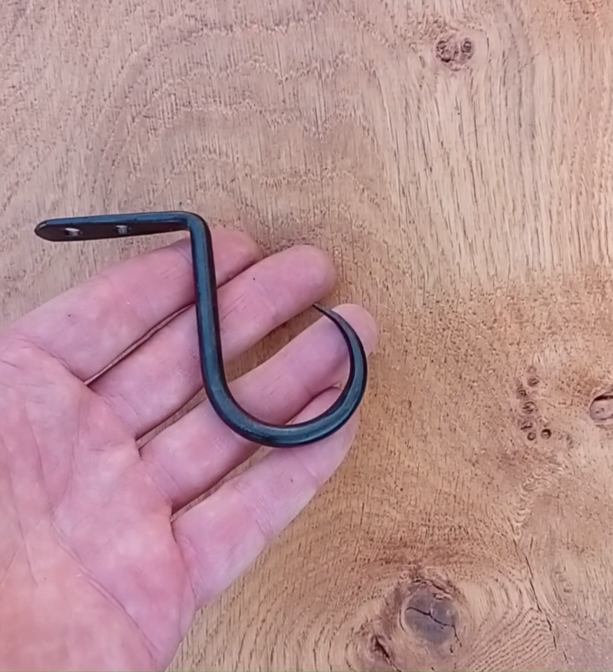 Hand Forged, kitchen Under Counter / Shelf Hook Hand forged in the U.K ...