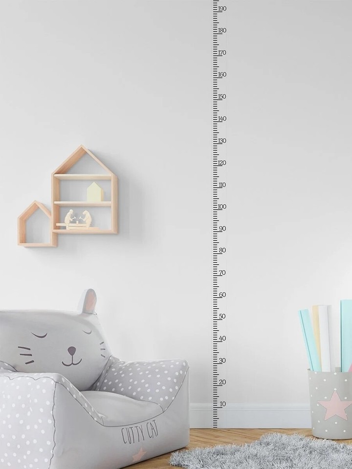 GROWTH CHART Sticker 190cm, Height Chart Wall Decal, Children Measure ...