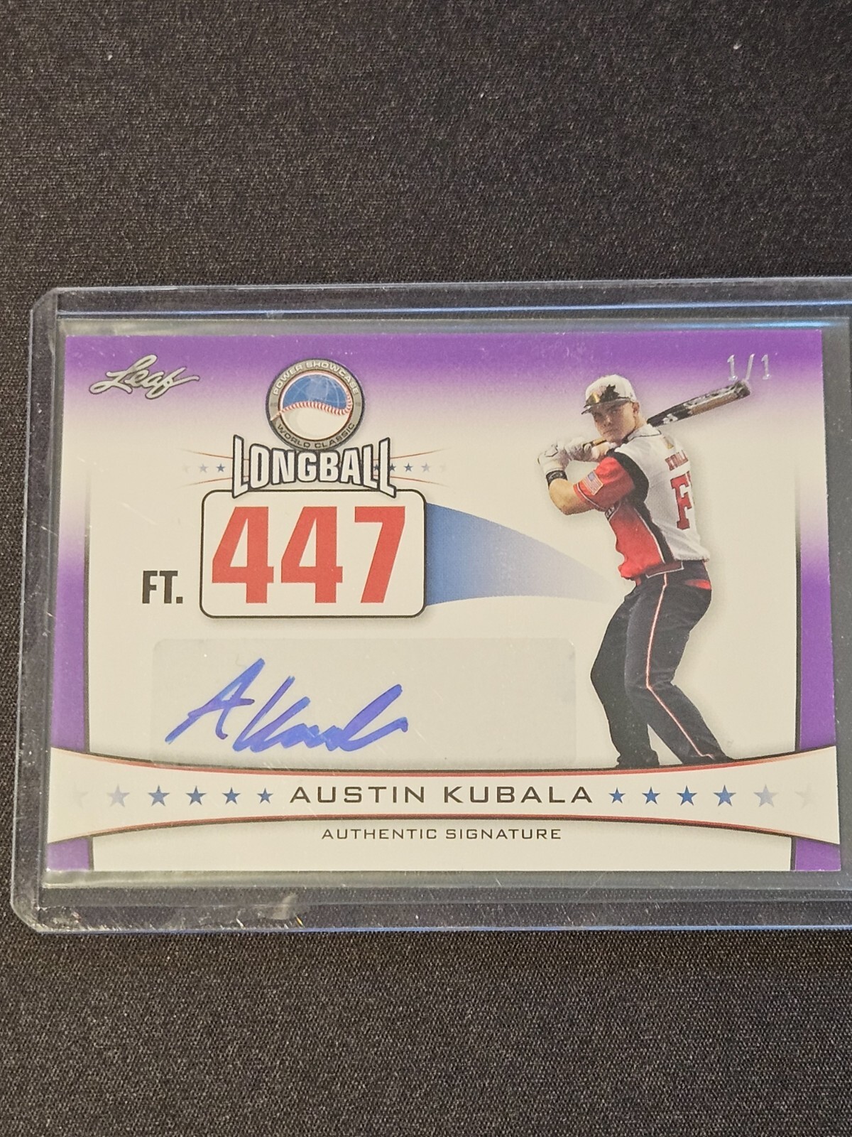 2013 Leaf Perfect Game #LBA-AK1 Austin Kubala Autograph Longball one of ...