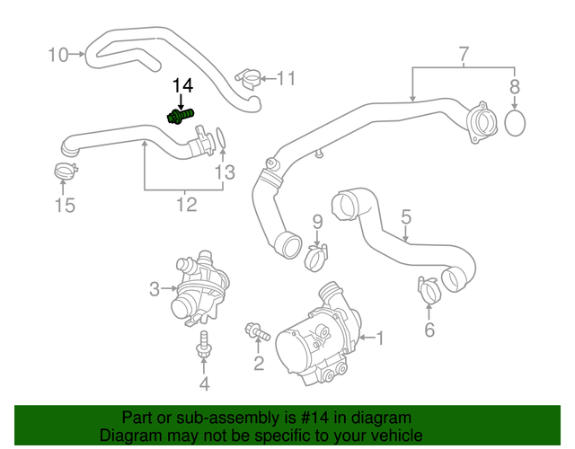 BMW OEM 07119905591 Water Pump Outlet Hose Bolt for sale online | eBay