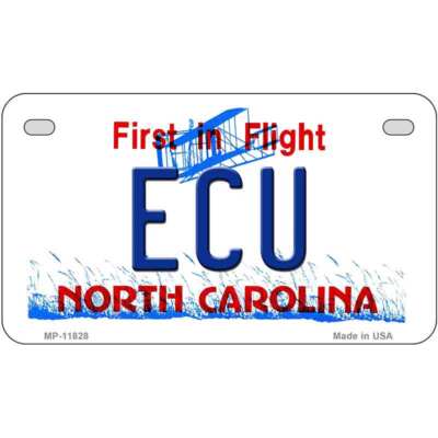 ECU North Carolina Novelty Metal Motorcycle Plate MP-11828 | eBay