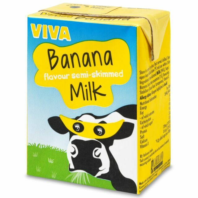 Viva Banana No Added Sugar Milk Drinks - 27x200ml for sale online | eBay