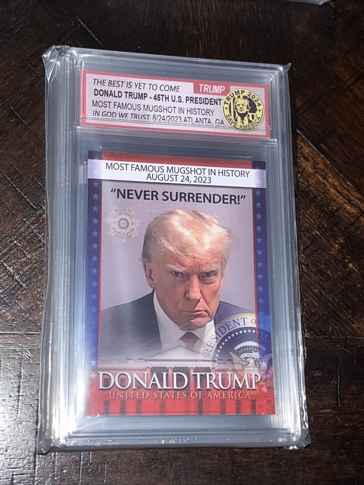 Donald Trump Mugshot “Never Surrender!” Rare Limited Run Special ...