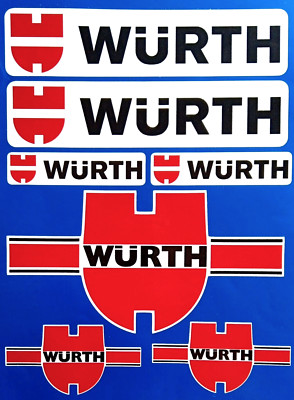 7X WURTH CONSTRUCTION INDUSTRY SUPPLIER VINYL STICKERS | eBay UK