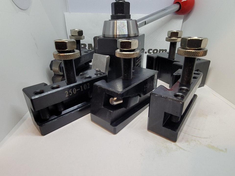New AXA Wedge Type Quick Change Tool Post Set for Logan 9" & 10″ Lathes ...
