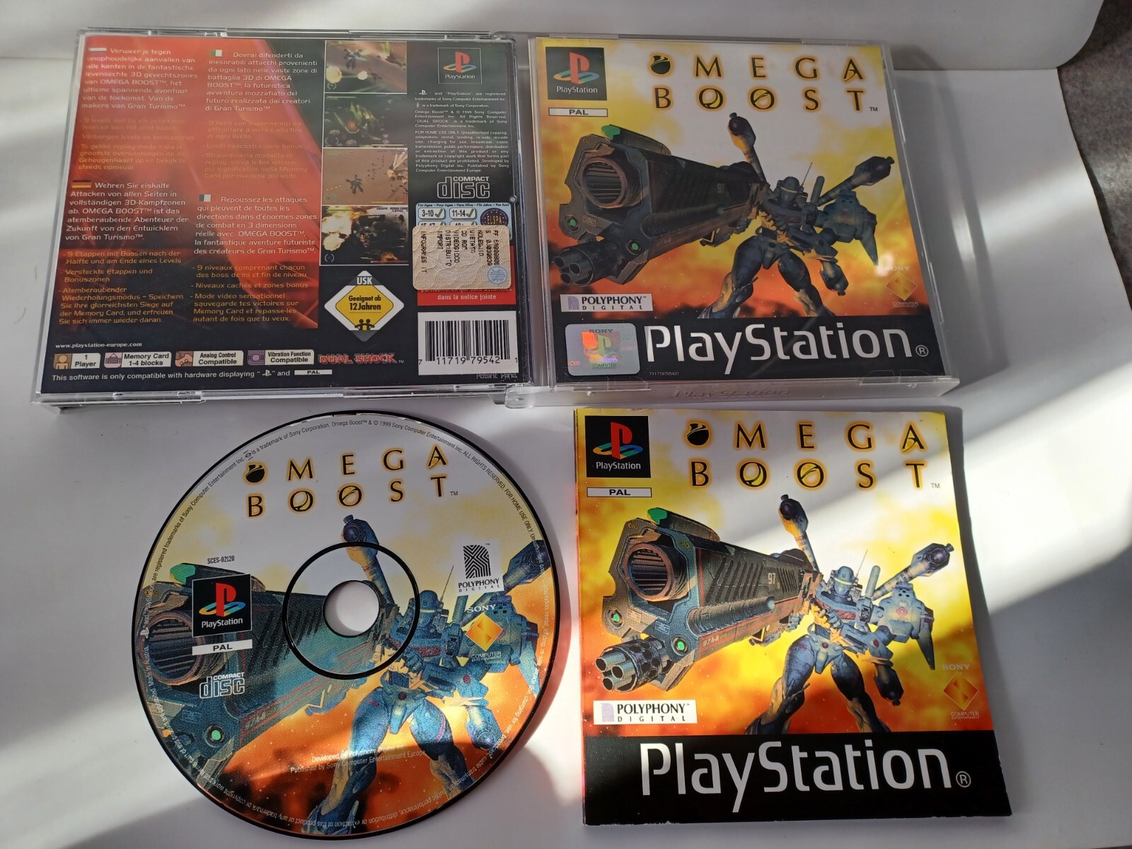 OMEGA BOOST PS1 - Omega boost playstation1- completo- pal Ita | eBay