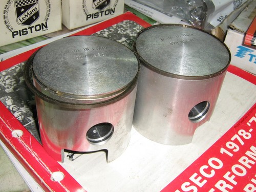 SET OF ROTAX 440 .020" OVERSIZE PISTON SET ASSO BRAND RH&LH PISTONS ...