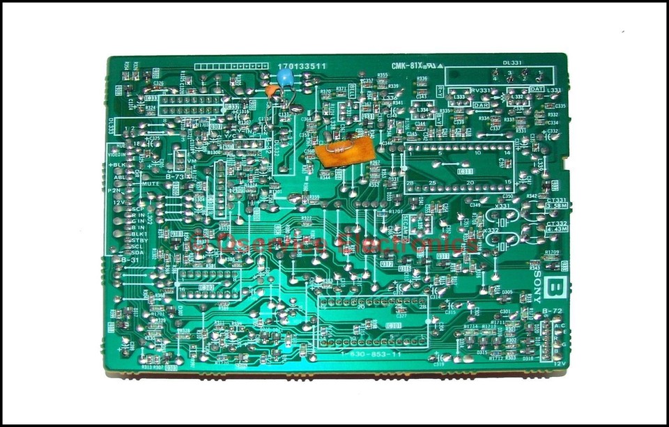 NEW Sony B Board 1-630-853-11 For AE-1B Based Trinitron CRT TV P/N A ...