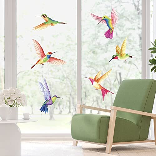 BA-4002 Hummingbirds Wall Stickers Decals Kids Peel and Stick Removable ...