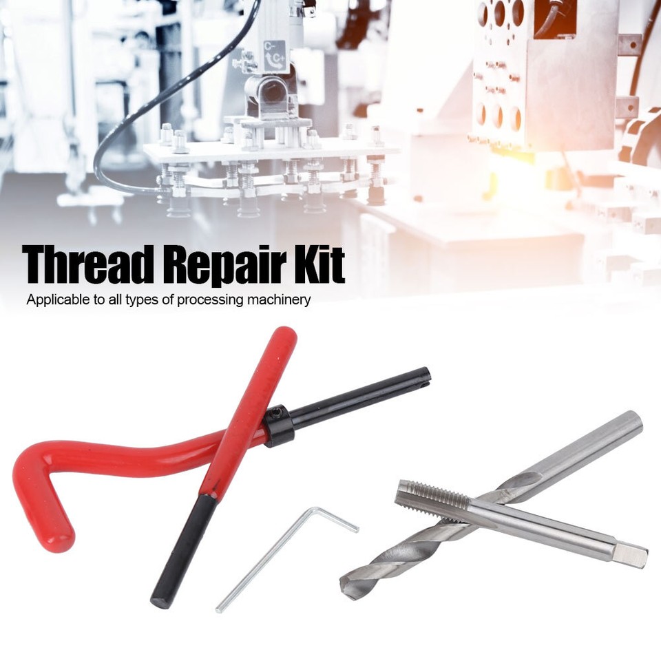 25pcs M8 Thread Repair Kit Thread Tap Drill Bit Damaged Threads Repair ...