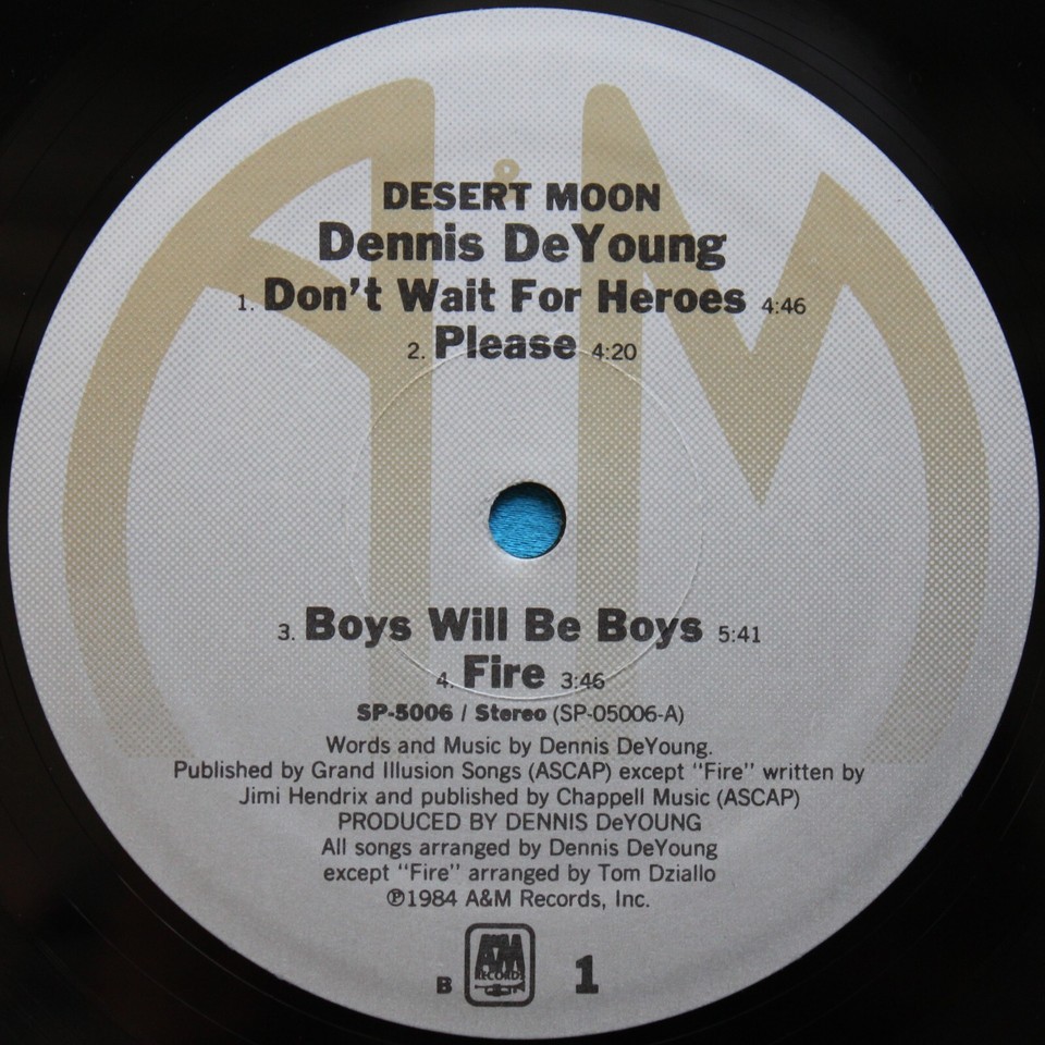 Dennis DeYoung-Desert Moon-1984 Rock Solo Debut (Styx) E/VG+ | eBay