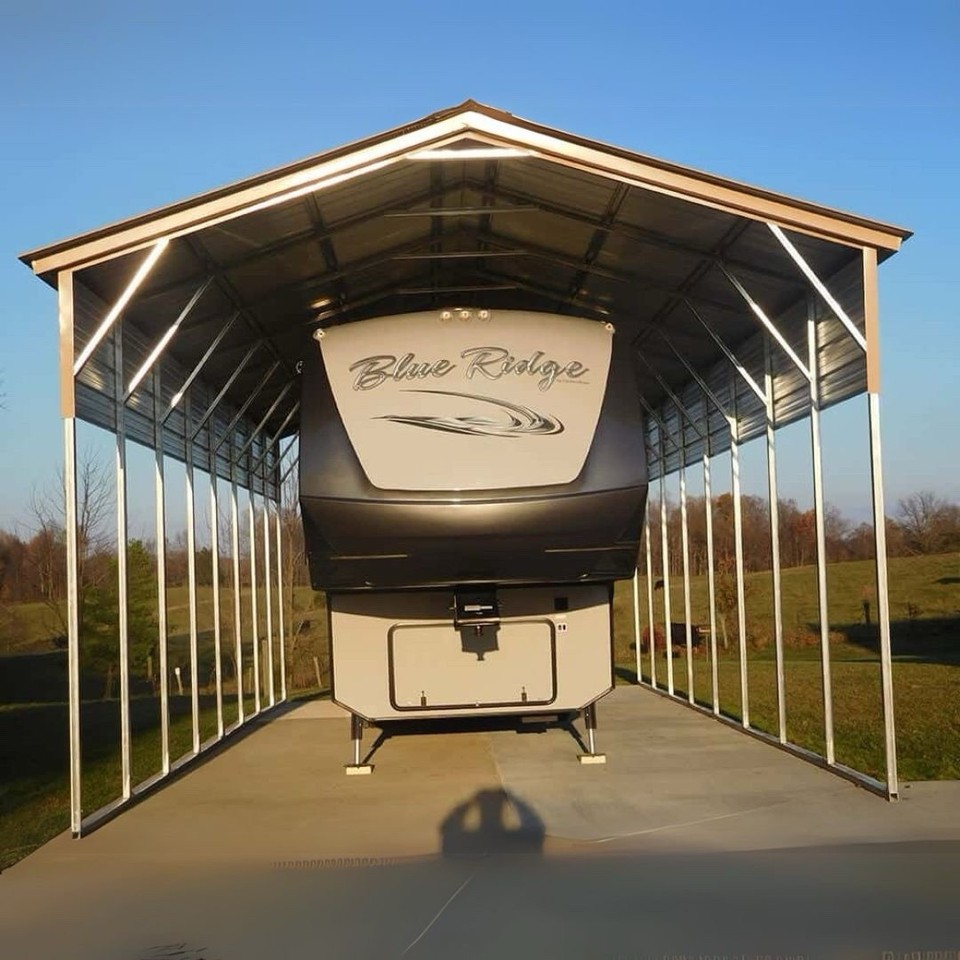 Custom TURNKEY Metal Buildings | Carport, Garage, Shop, RV Cover | eBay