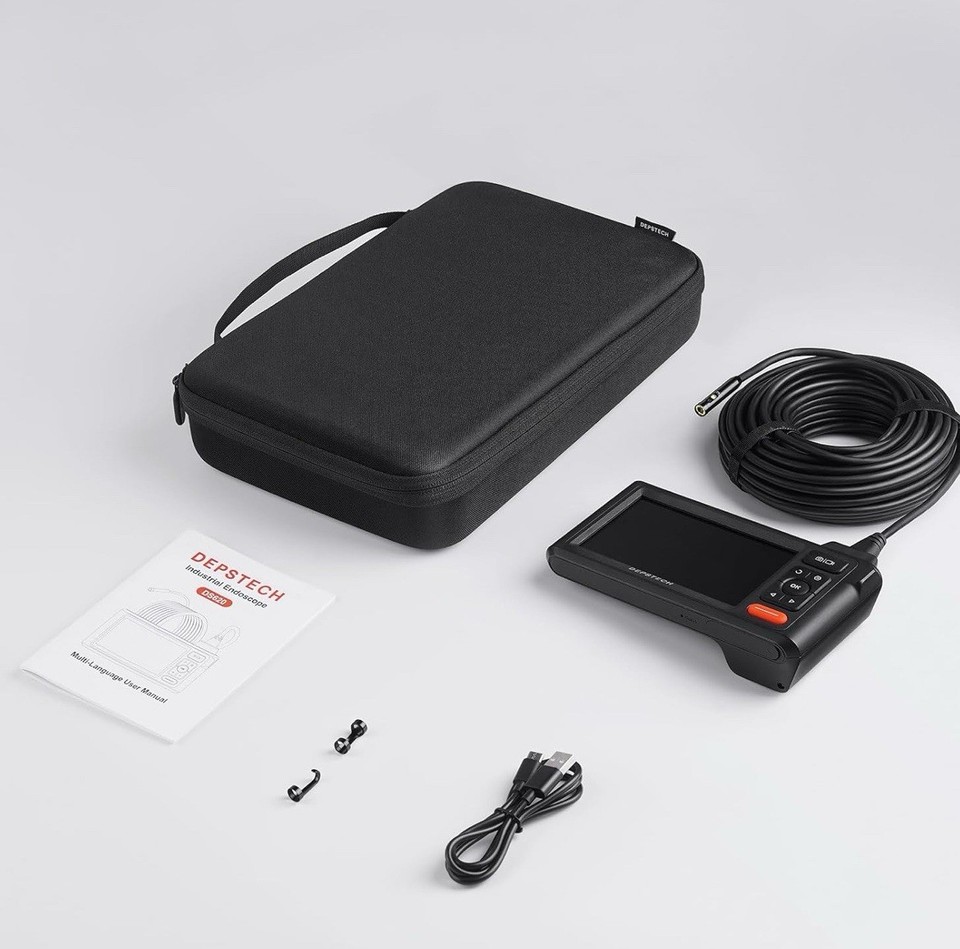 DEPSTECH DS520 Triple Lens Endoscope Borescope Inspection Industrial ...