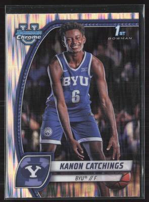 2024-25 Bowman University Chrome #40 Kanon Catchings Stealth Refractor ...