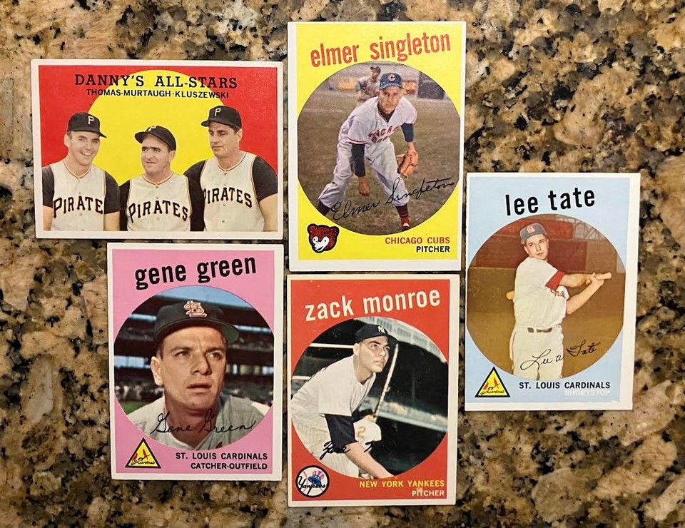 1959 Topps Baseball Cards Singles-Complete Your Set - U Pick - EX+ ...