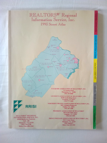 ADC Street Atlas 1993 REALTORS Map Northern Virginia south to Madison ...