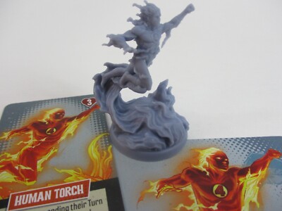 ZOMBICIDE: Marvel Zombies HUMAN TORCH Super Hero Mini & Cards NEW!! | eBay
