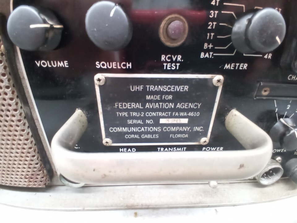 COMCO UHF TRANSCEIVER F.A.A. TYPE TRU-2 / AN/URC-54 | eBay