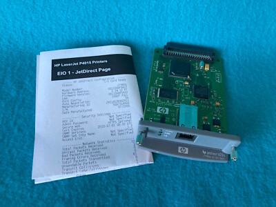 j7960a HP jetdirect 625n Print Server Network Card J7960-60012 TESTED ...