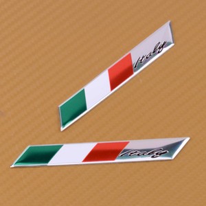 Italy Italian Flag Emblem Metal Badge Car Motorcycle Decor Sticker 9 ...