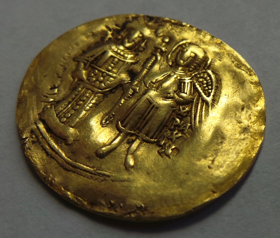 Isaac II Angelus 1118-1195AD Ancient Gold Byzantine Coin Jesus Christ ...